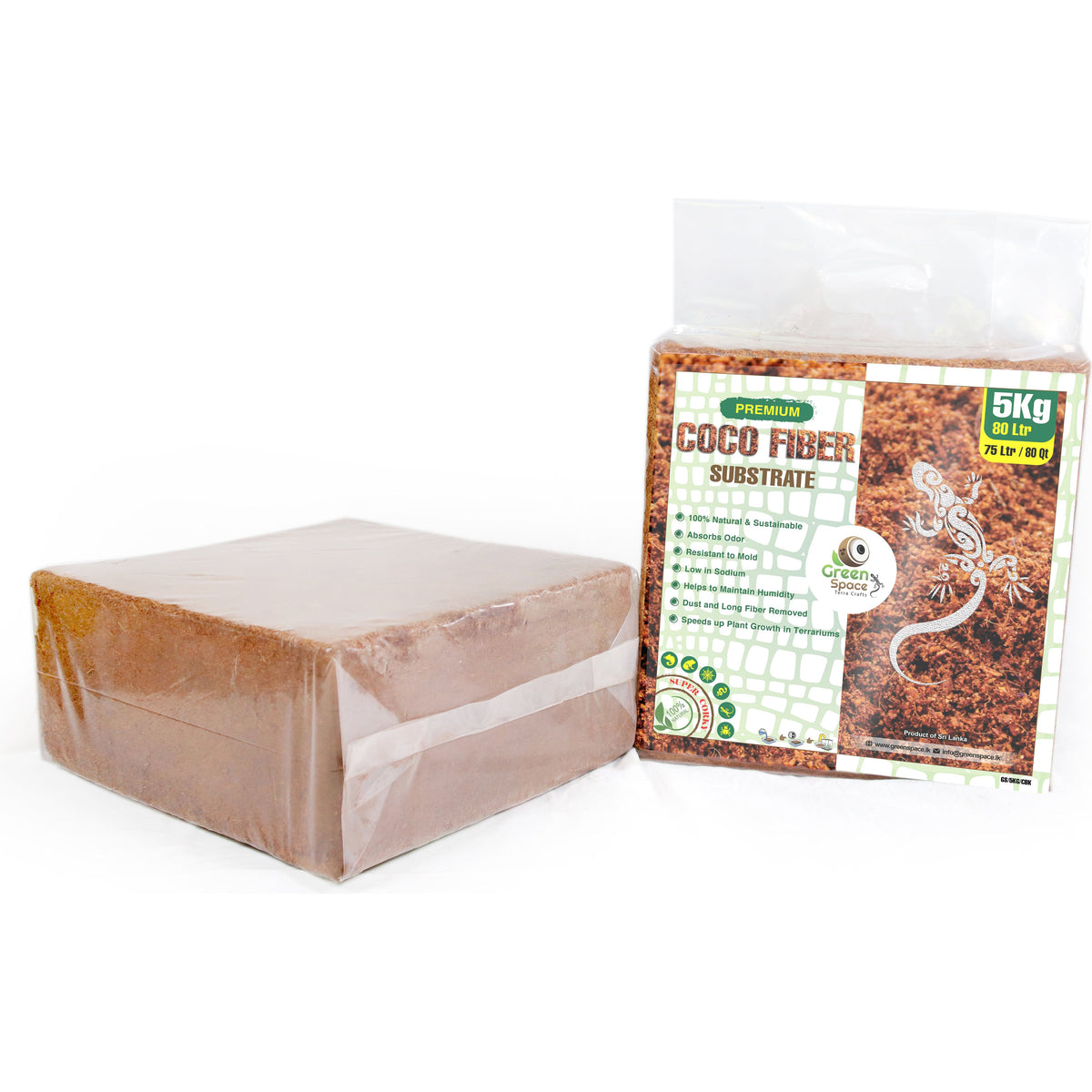 Green Space Coco Fiber/Peat Blocks — Jungle Bobs Reptile World