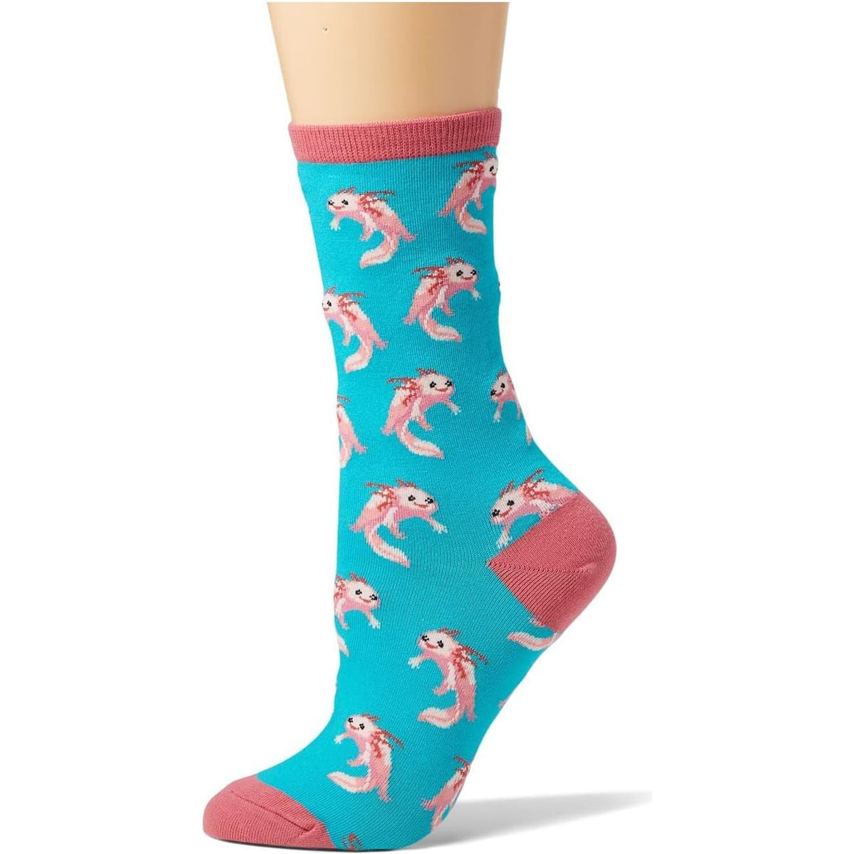 Axolotl Teal Socks Women's — Jungle Bobs Reptile World