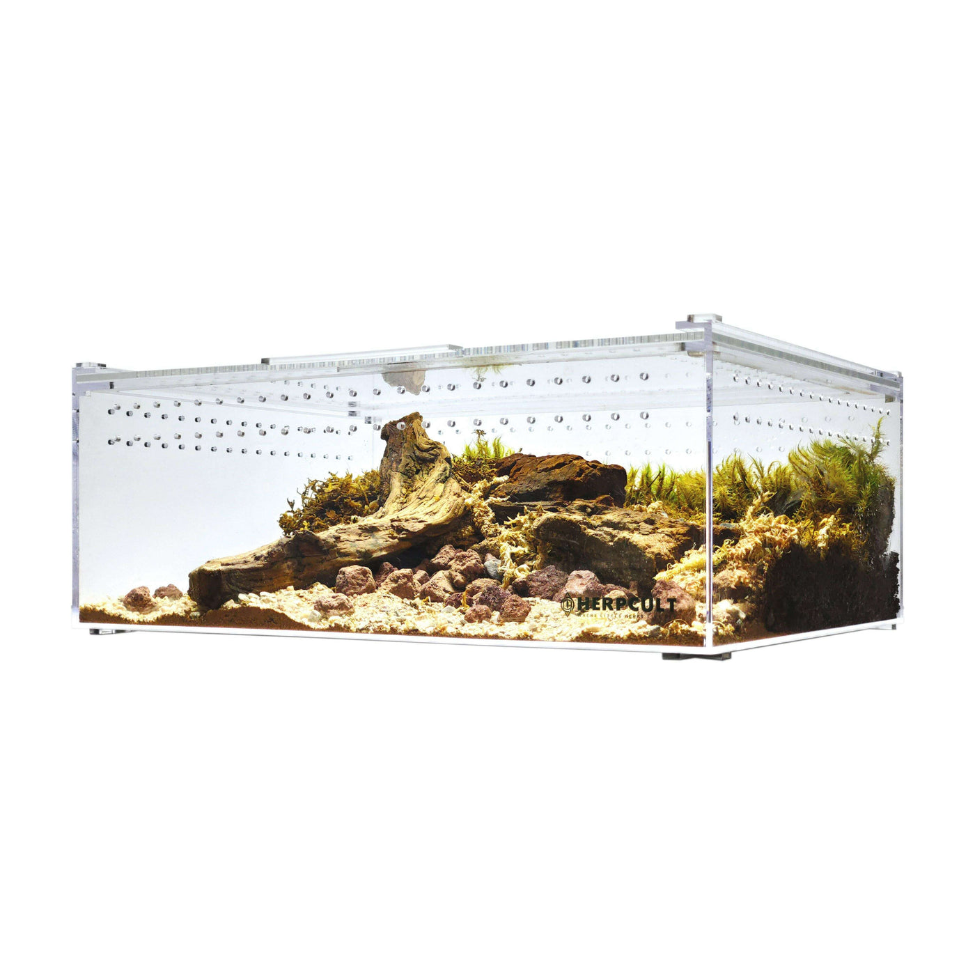 Acrylic Reptile Enclosure Magnetic Lid by Herpcult Clear Top — Jungle ...