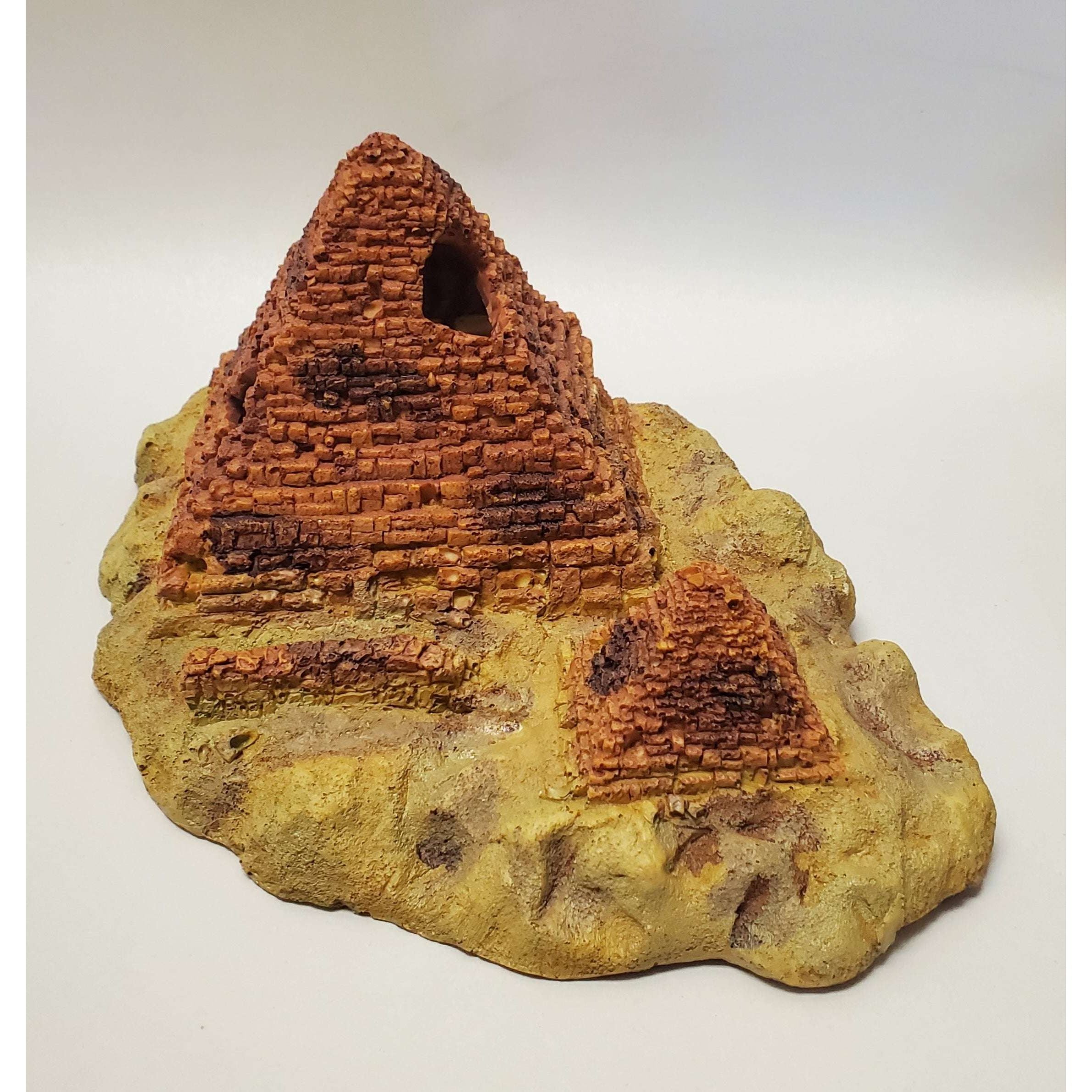 Pyramid Desert Versatile Pet Reptile Cave - - Ideal Terrarium Hiding S ...