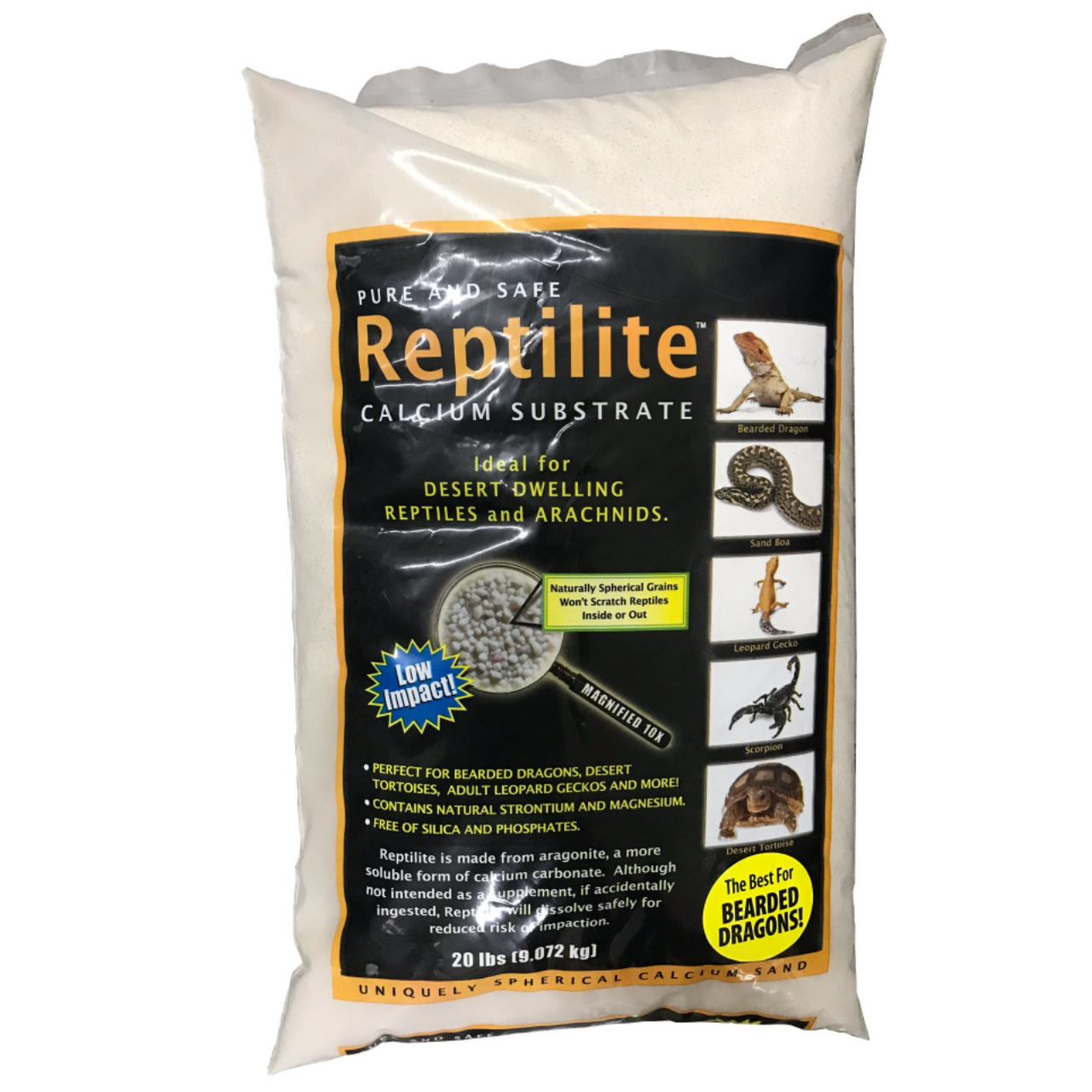 Reptilite Calcium Sand Reptile Substrate 20 lb. — Jungle Bobs Reptile World