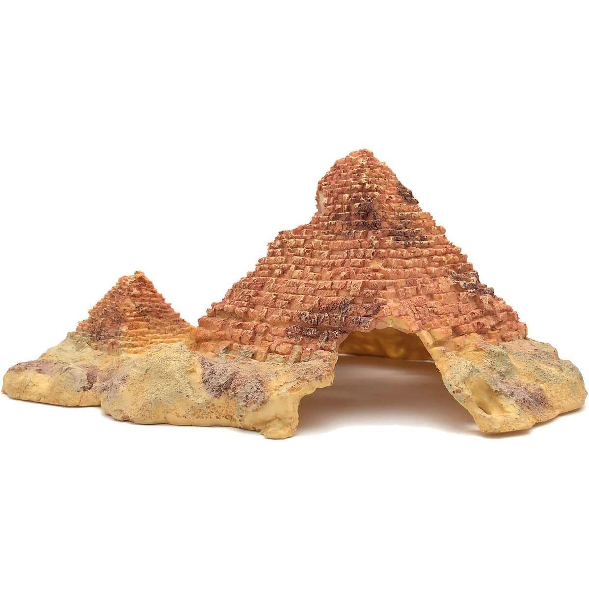 Pyramid Desert Versatile Pet Reptile Cave - - Ideal Terrarium Hiding S ...